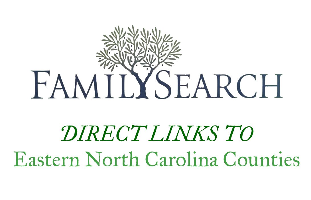 East Carolina Roots - Genealogy & History of Eastern North Carolina ...