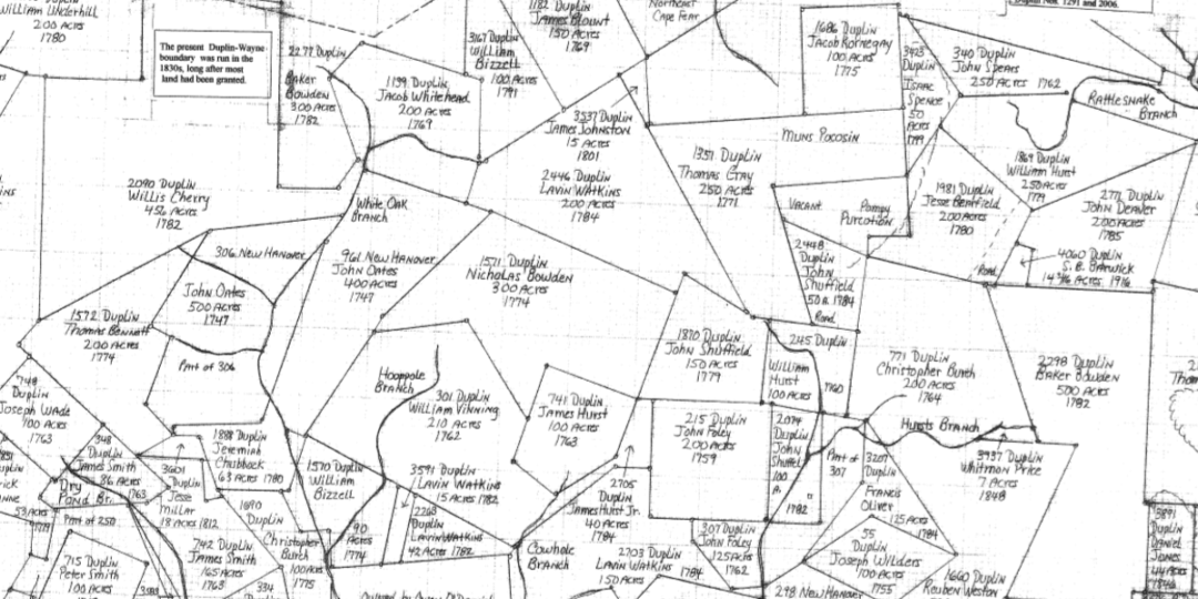 Duplin County Register of Deeds Land Grant Maps - East Carolina Roots ...